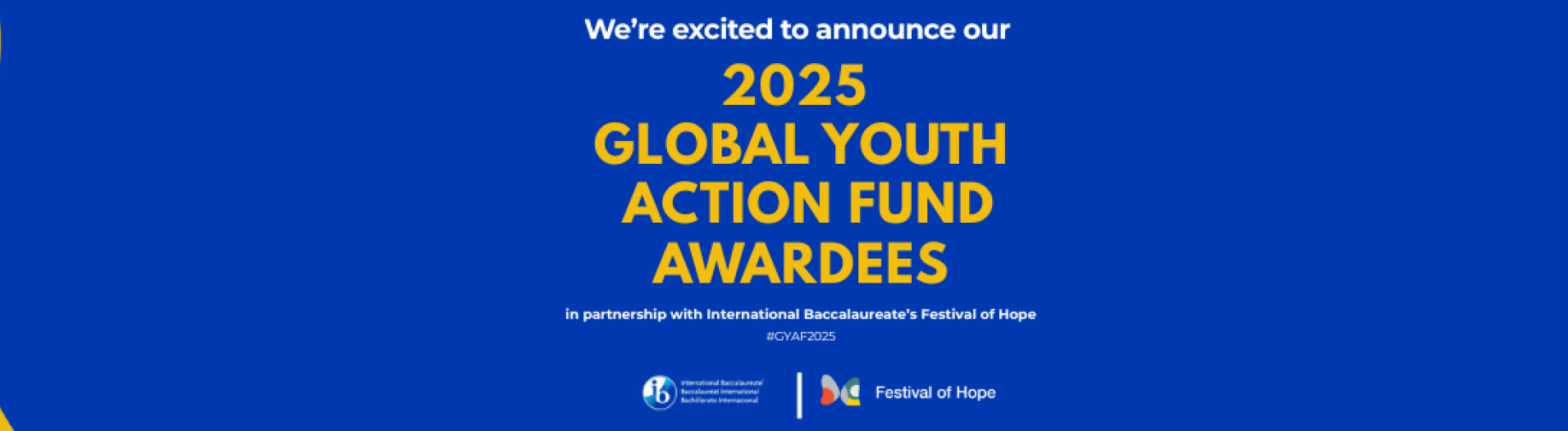 The IB announces the 2025 Global Youth Action Fund winners ...